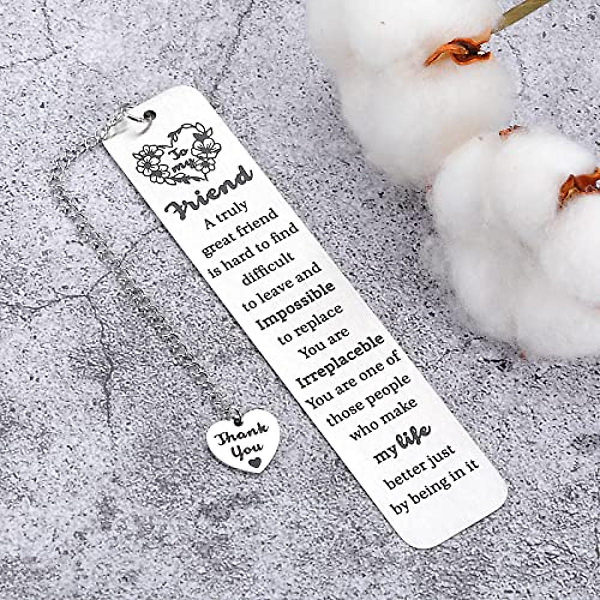 Bookmark Friendship Gifts for Women Friends Sentimental Best Friend Birthday Graduation Valentines Galentines Gifts Female Friend Gift Ideas Christmas Stocking Stuffers Book Markers for Book Lover