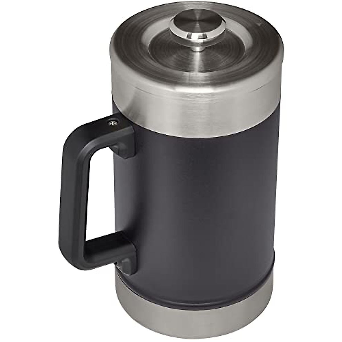 Stanley French Press 48oz with Double Vacuum Insulation, Stainless Steel Wide Mouth Coffee Press, Large Capacity, Ergonomic Handle, Dishwasher Safe