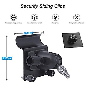 OkeMeeo Vinyl Siding Mount for Ring Solar Panel and Arlo Solar Panel for Maximum Sunlight Exposure (Black, 1 Pack)(NOT for Ring Super Solar Panel)