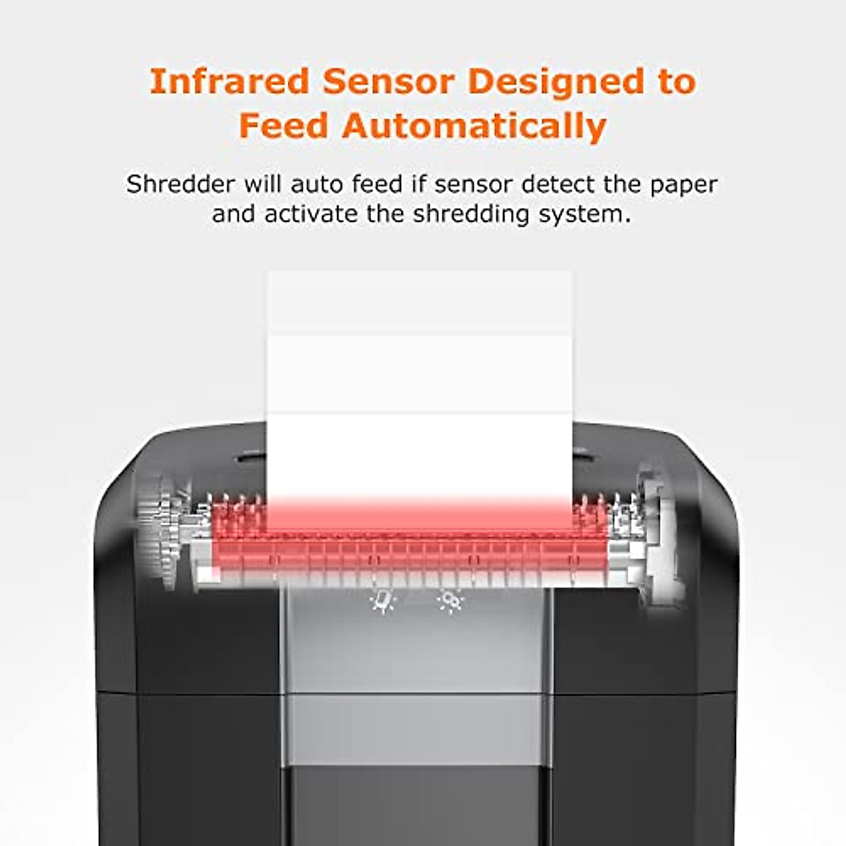 Bonsaii 20 Sheet Office Paper Shredder, 120-Minute Cross-Cut Heavy Duty Shredders Also Shreds CD/Credit Card, Commercial Shredder with 8-Gal Pullout Basket, Jam Proof & 4 Casters, Black (3S30 Upgrade)