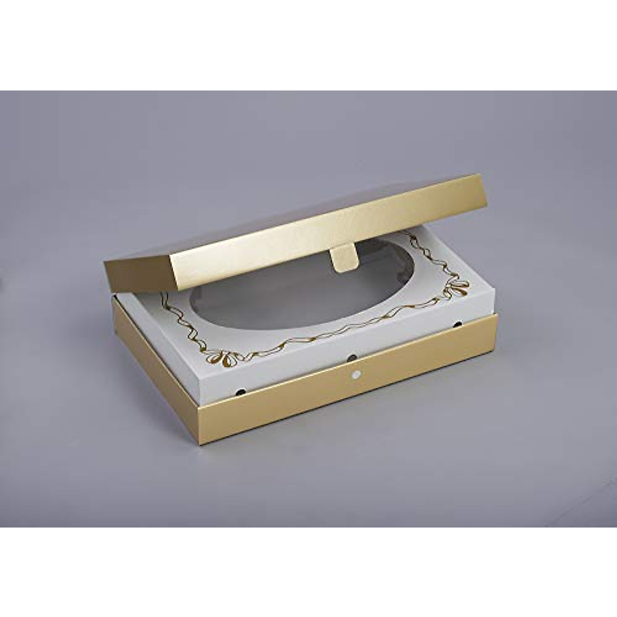 Foster-Stephens Extra-Large Gold Wedding Dress Preservation Kit | Stylish Wedding Gown Garment Storage Box | Closet Storage Organizer for Quilts, Gowns, Dresses, Family Heirlooms (Gold, Extra-Large)