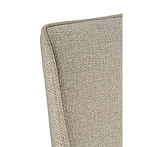 Signature Design by Ashley Kimonte Upholstered 19" Parsons Dining Chair, 2 Count, Beige