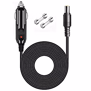 MJPOWER 12V/24V Car Charging Cable Compatible Anker 521 523 535 555 Powerhouse II 300 400 800 / PAXCESS Rugged330 / BALDR Portable Power Station Solar Generator Power Bank Car Charger Auto DC Adapter