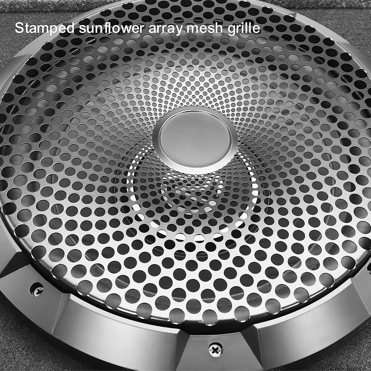 RECOIL 12-Inch High Excursion Black Steel Mesh Subwoofer Grille (12 inch)