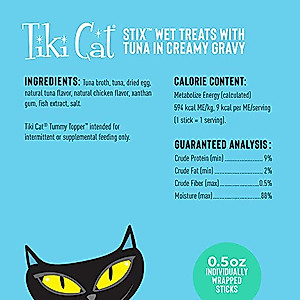 Tiki Cat Stix Tuna Mousse Treats, 0.5 oz, 12 Count (Pack of 1)