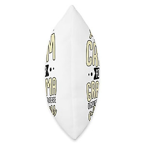 DDD Fighter Survivor Cream Ribbon Degenerative Disc Disease Ninja I Wear Cream for My Grandma Throw Pillow, 18x18, Multicolor