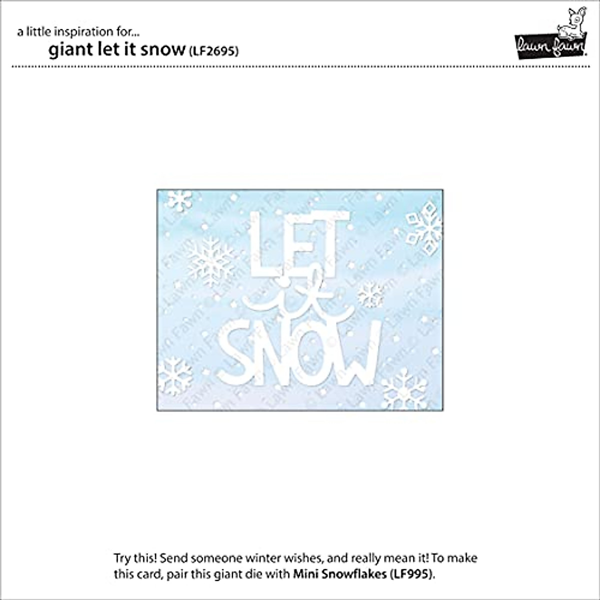 Lawn Fawn Giant Let It Snow Die (LF2695)