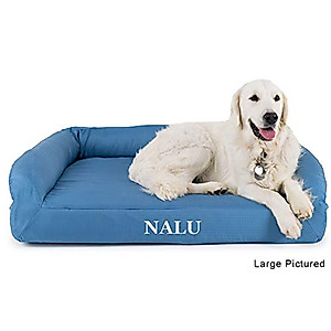 K9 Ballistics Tough Orthopedic XL Extra Large Bolster Dog Bed - Washable, Durable and Water Resistant Dog Bed - Made for Big Dogs, 38"x54", Black