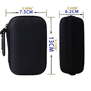 waiyu Hard EVA Carrying Case for Panasonic LUMIX DC-ZS70K/ZS80/ZS60 Digital Camera, Digital Camera Case (Black)