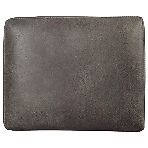 Signature Design by Ashley Arroyo Mid Century Modern Faux Leather Ottoman, Dark Gray