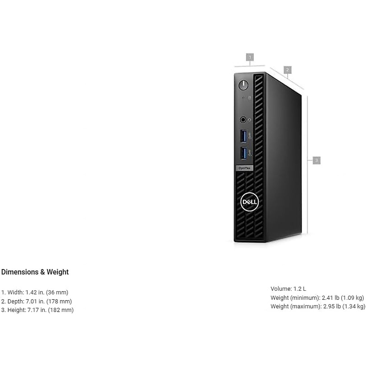 Dell OptiPlex 7010 Micro Form Factor Desktop, Intel Core i5-13500T (14 Core up to 4.6 GHz), 32GB DDR4 RAM, 1TB PCIe SSD, Intel UHD Graphics, Windows 11 Pro, Black