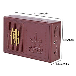 Oumefar Portable Buddha Music Player, Buddha Machine Electronic Singing Machine Buddha Music Gift Great Compassion 16-in-one Buddha Machine Lotus Edge Buddha Portable Buddha Machine