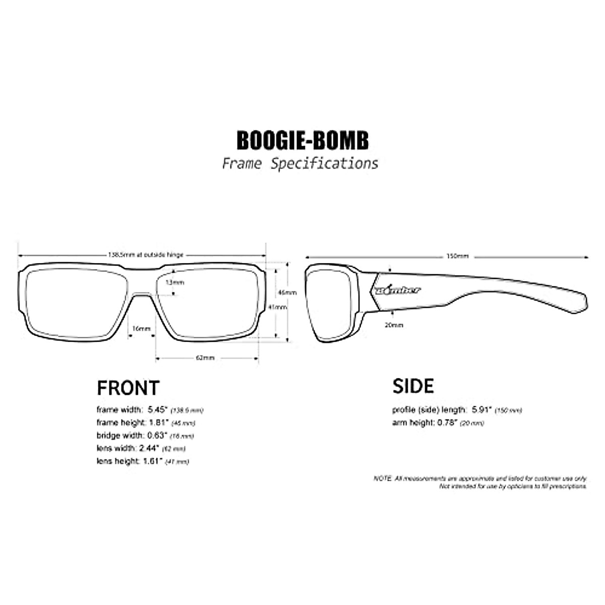 BOMBER Clear Safety Glasses for Men, Matte Black Frame with Polycarbonate Clear Safety Lens z87 Compliant BG101 Safety Glasses, Fitment style for men women