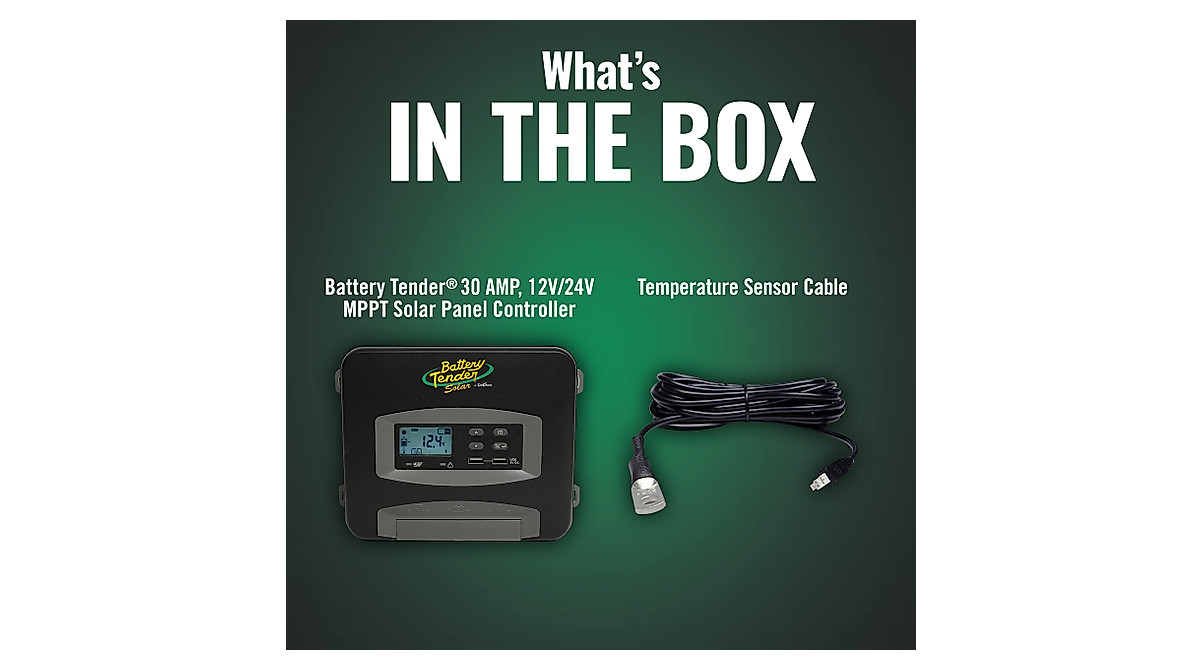 Battery Tender 30 AMP MPPT Solar Charge Controller with LCD