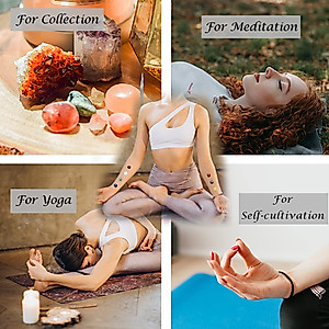 Top Plaza 7 Chakra Reiki Healing Crystals Yoga Balance Irregular Shape Polished Tumbled Palm Stones W/ 7 Chakra Healing Crystal Bracelet (7 Chakra Bracelet Without Charm)