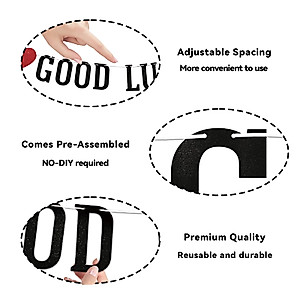 Good Luck We Will Miss You Banner - Graduation Retirement Party Decorations, Going Away Party Decor, Farewell Party Decorations, Office Work Party Supply Black Glitter