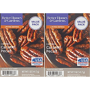 Better Homes and Gardens Candied Caramel Pecan Scented Wax Cubes 5oz - 2-Pack