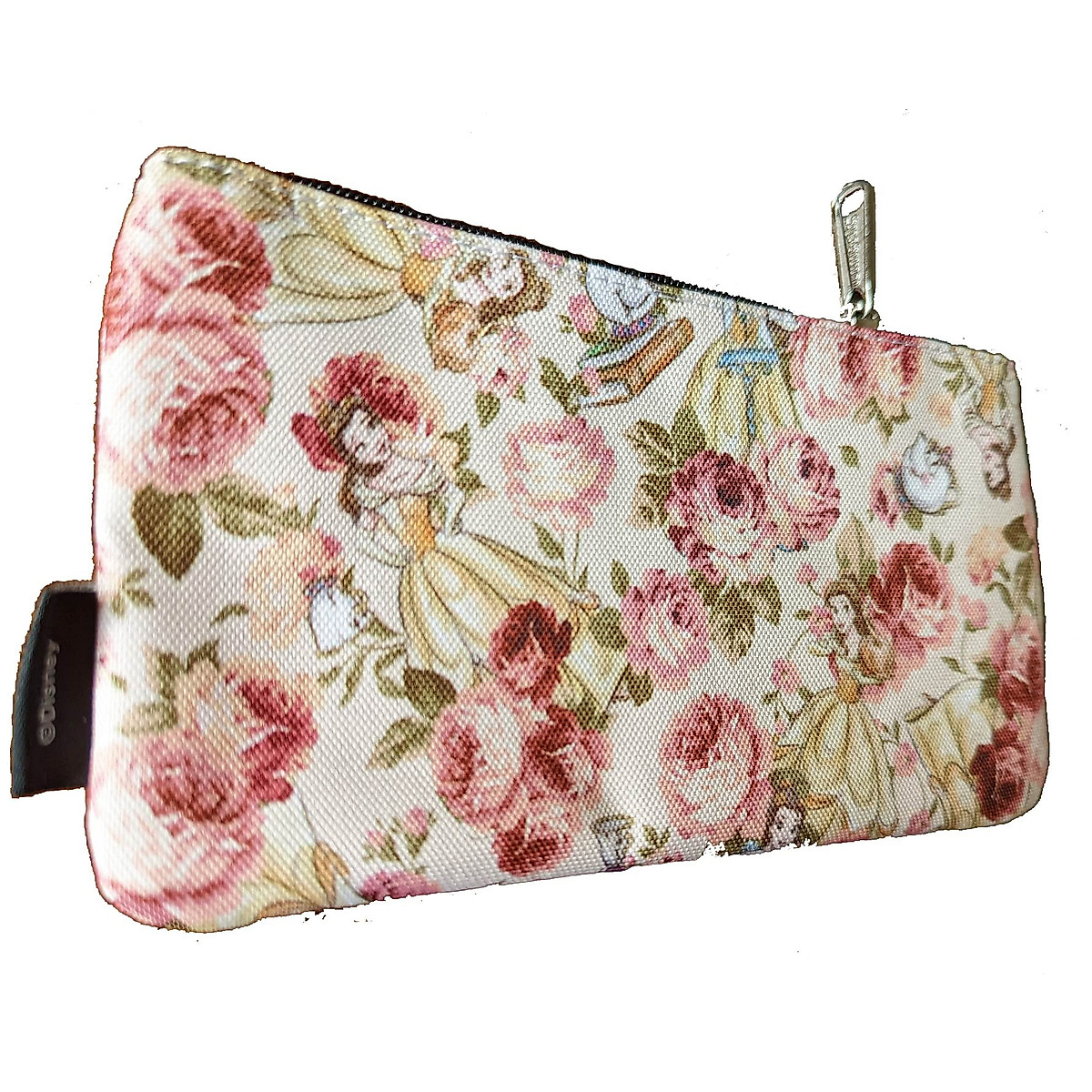Loungefly Belle Character Floral AOP Cosmetic Pouch