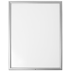 Displays2go Outdoor Frame for 22"x28" Posters or Advertisements, Locking, Weatherproof and Rustproof, Silver Aluminum
