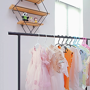 GoodtoU Plastic Kids Hangers, 60 Pack, White, Lightweight, Suitable for 0-6 Years, Holds Clothes and Organizes Closets