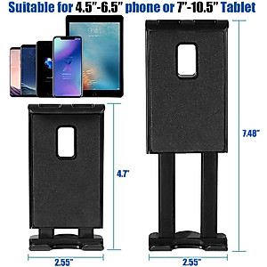 SincereFly Car Mount, 7-10.5inch Tablet & 4.5-6.5inch Phone Holder, Portable Electronic Device Mount