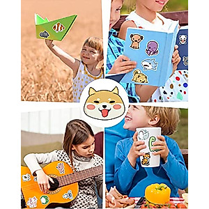 swanticker 100 Pieces of Cute Animal Stickers for Kids. Waterproof Vinyl Sticker - Aesthetic Sticker Bag for laptops, Water Bottles, Skateboards, Mobile Phones, Guitars, Teenagers, Boys and Girls