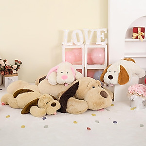 MorisMos Giant Stuffed Dog Animal, Huge Stuffed Dog Plush,Soft Large Stuffed Dog Pillow for Kids,Girls, Boys, 51 Inch