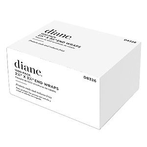 Diane End Wraps for Styling Hair in Salon or at Home 2.25 inch x 3.25 inch , White, 1000 Count(Pack of 1)