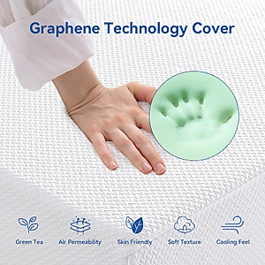 Opoiar 10 Inch RV Mattress Short Queen,Cooling Gel Memory Foam Mattress,Medium Firm Mattress in a Box,for RV/Camper/Trailer/Truck Mattress,Pressure Relief,Made in USA,CertiPUR-US Certified