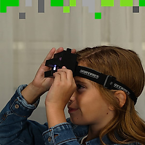 Paladone Minecraft Ender Dragon Head Light with Sounds, Officially Licensed Minecraft Headlamp & Flashlight Merchandise, Toys and Gifts for Minecraft Fans