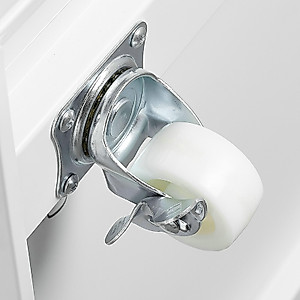 Ayoiow Living Room Shelf Cabinet Metal Cabinet White Style 1 Cabinet for Living Room