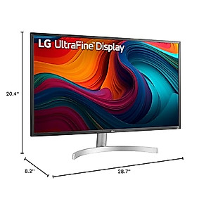 LG 32UK50T-W 32 Inch 4K UHD (3840 X 2160) VA Monitor with Radeon Freesync Technology and DCI-P3 95% Color Gamut, Silver