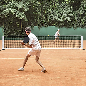 BBBuy 22FT Portable Pickleball Net Stand Set Metal Frame and Regulation Size Net w/Carrying Bag Indoor Outdoor Activities Game Play