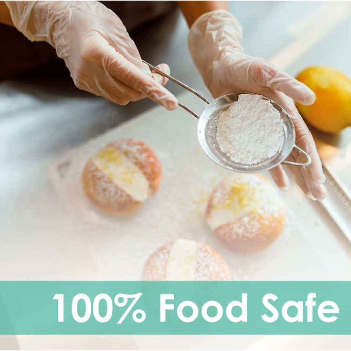 London Labs-Vinyl Disposable Gloves Latex & Powder Free Food Service Grade, Ultra Strong (X-Small, 2000 Count)