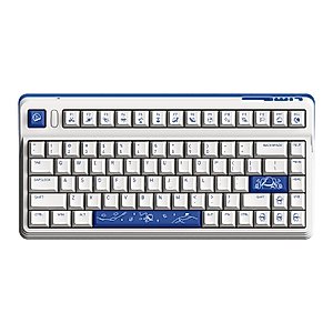 iQunix L80 Cosmic Traveller Wireless Mechanical Keyboard with TTC Speed Silver Switch Compact 83 Keys RGB LED Backlit Hot Swappable Keyboard for Windows/Mac/Android/iOS