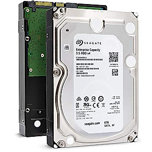 Seagate Enterprise Capacity 3.5 HDD 6TB 7200 RPM 512e SATA 6Gb/s 128MB-Cache 3.5-Inch Hard Disk Drive - ST6000NM0024 (Renewed)
