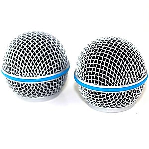 Standard Bolymic RK265G Microphone Grille for Shure Beta 58A wired and Wireless Microphone 2 Pack
