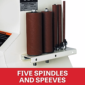 JET Benchtop Oscillating Spindle Sander, 1/2 HP, 115V 1Ph (Model JBOS-5)