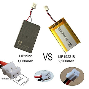AOLIKES Cuh-zct1u Battery, LIP1922-B 3.7v 2200mAh for Sony PS4 Controller Battery Replacement for DualShock 4 Wireless Controller Cuh-zct1e, without Light Bar on Touchpad