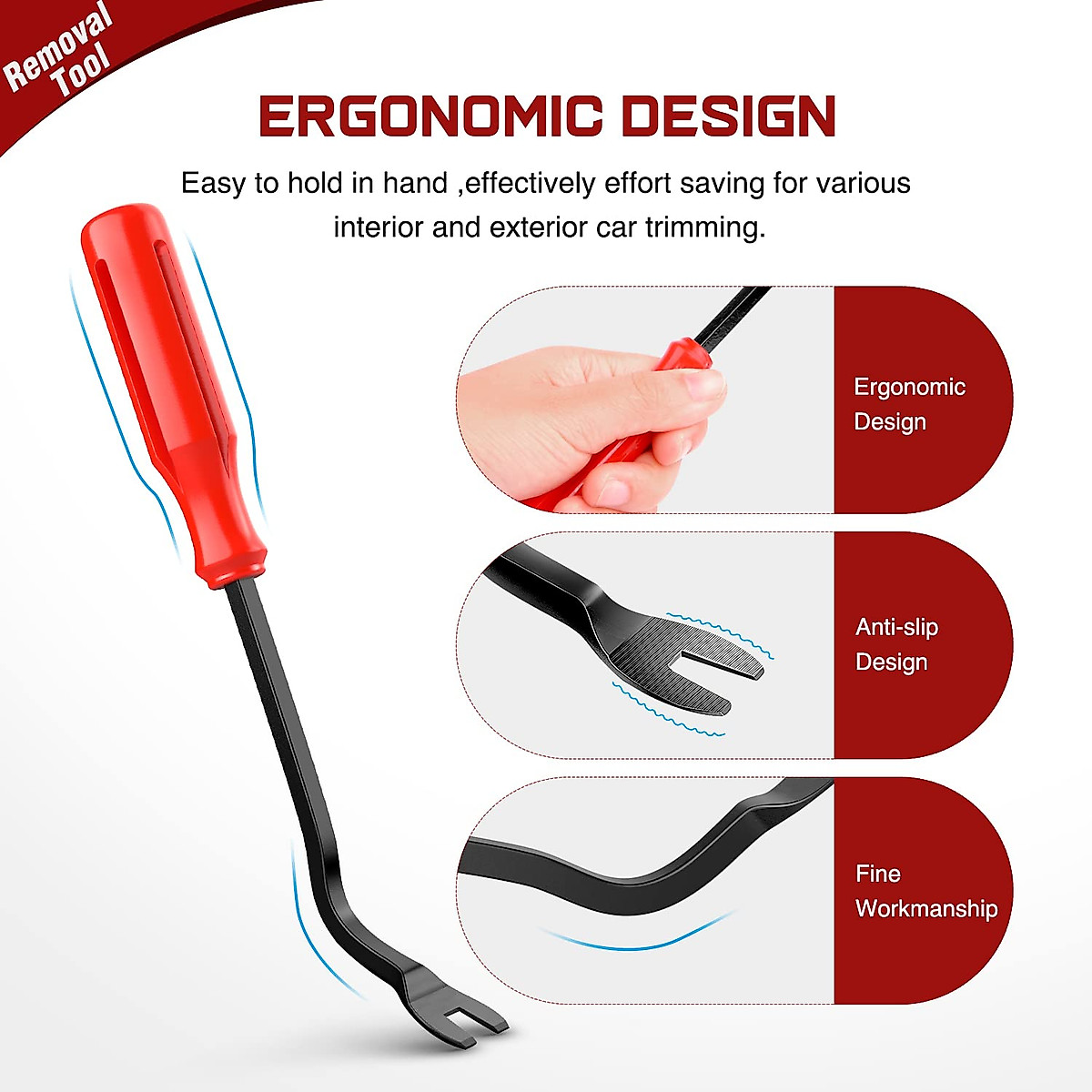 Nilight 100PCS Nylon Bumper Rivet Fender Clips OEM Replaces Nissan: 01553-093210 8mm,1PC Bonus Fastener Remover