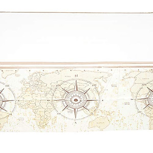 BLUE PANDA Adventure Themed Party Plastic Table Cover for Baby Showers (54 x 108 in, 3 Pack)