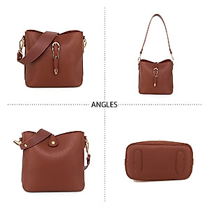 Montana West Mini Crossbody Bags for Women Vegan Leather Cute Bag Purses and Handbags (Brown) MWC-024BR