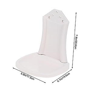 Cabilock 1pc Water Tray Foam Dispenser Tray Drip Tray for Soap Dispenser Soap Dispenser Drip Catcher Wall Soap Water Dispenser Stand Desktop Tray Container Wall-Mounted Plastic White
