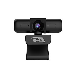 CA Essential Super HD Webcam (WC-3000) - Zoom Certified USB Webcam, 5MP Super HD Video up to 2592x1944 at 30fps, Autofocus & Light Correction, Dual Omnidirectional Mics
