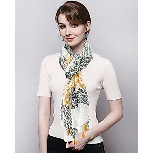 Lightweight Women's Fashion Floral Printed Winter Fall Warm Scarves Scarf Shawl