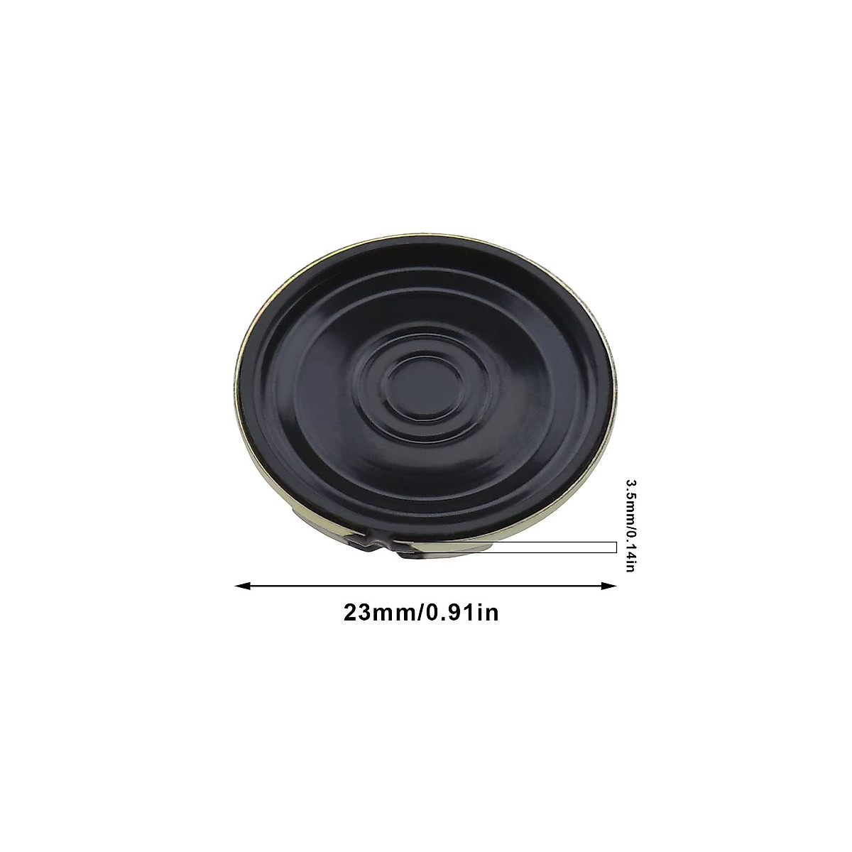 ECSiNG 5PCS Inner Speaker Loudspeaker Compatible with Game Boy Color/Advance GBA/GBC 23mm 8 Ohms 0.5W Game Console Replacement Repair Parts