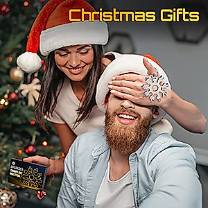 Stocking stuffers:Upgraded Credit Card Tool Multitool+20-in-1 Snowflake Multi Tools
