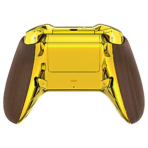 HexGaming HEX Blade Controller 2 Mappable Back Buttons & Replaceable Thumbsticks & Triggers Stop Compatible with Xbox Controller Customized Game Controller PC Wireless FPS Gamepad - Wood Grain Gold