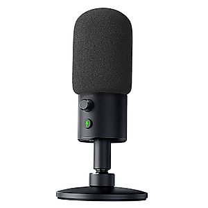 SUNMON Razer Seiren X Foam Windscreen, Mic Pop Filter/Shield Wind Cover fits Razer Seiren X USB Condenser Streaming Microphone
