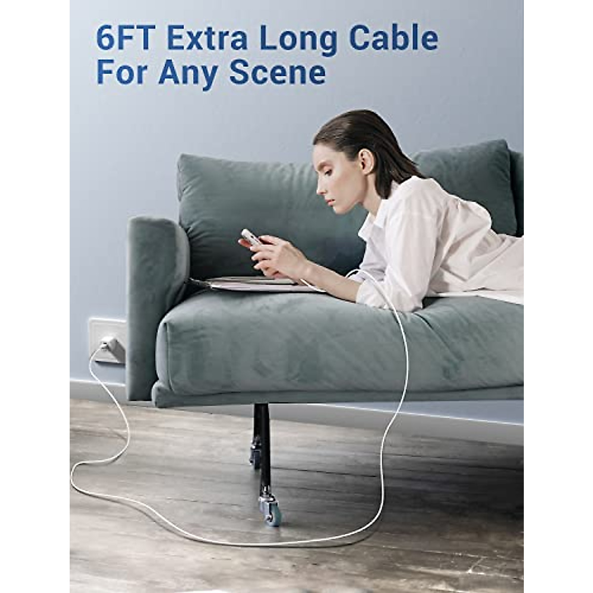 iPad Charger Fast Charging [MFi Certified], Quntis 30W GaN Quick Charger for iPhone iPad with 6.6FT USB C to Lightning Cable Compatible for iPad Pro/iPad Air/iPhone 14/14 Pro/14 Pro Max/13/12/11/XS